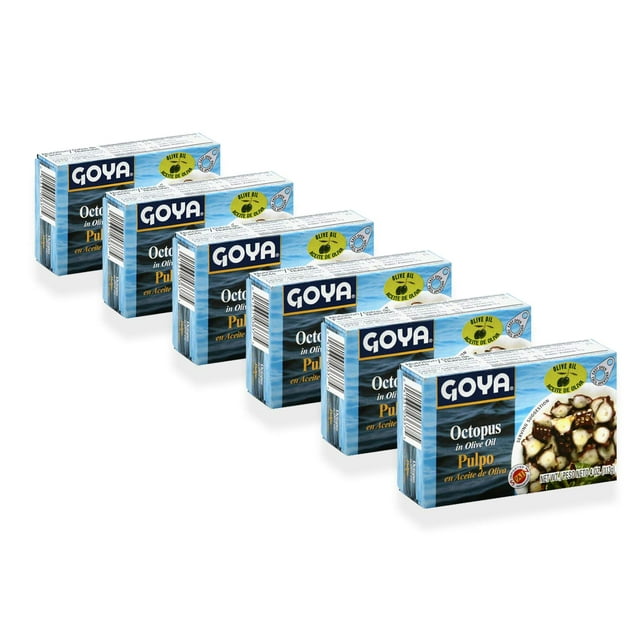 Premium Jumbo Squid Octopus Style In Olive Oli By Goya 4 Oz Pack Of 6 ...
