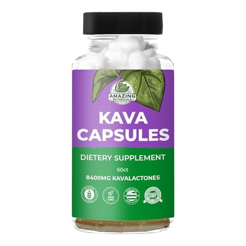 Premium KAVA KAVA Capsules 1000mg Kava Root Extract per Serving for ...