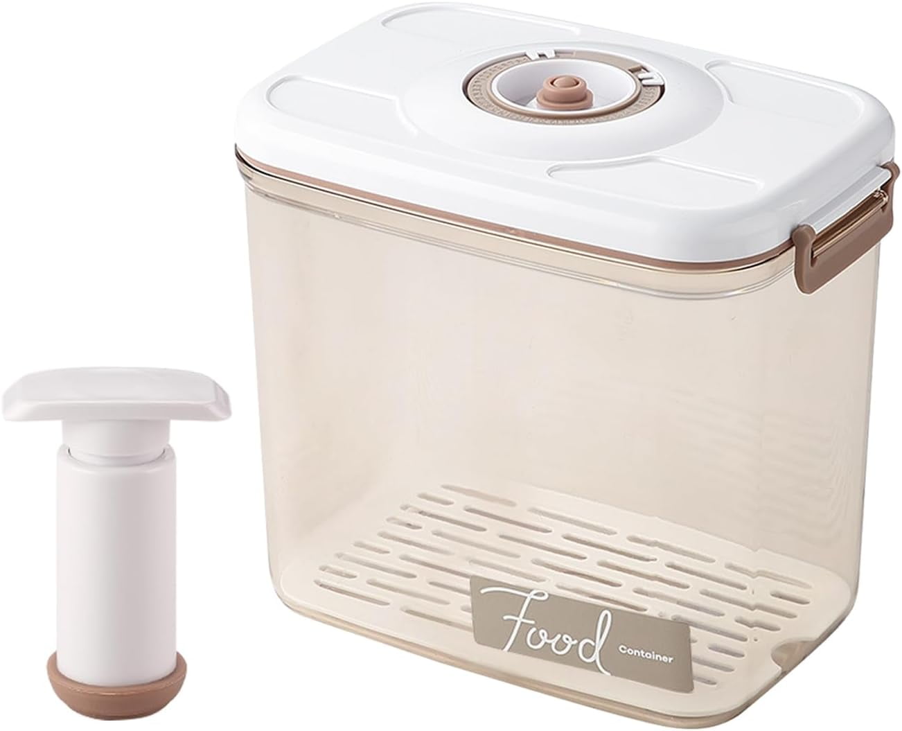 Premium Kimchi, 0.7gal/2.7L Vacuum Seal Containers Sauerkraut Container ...