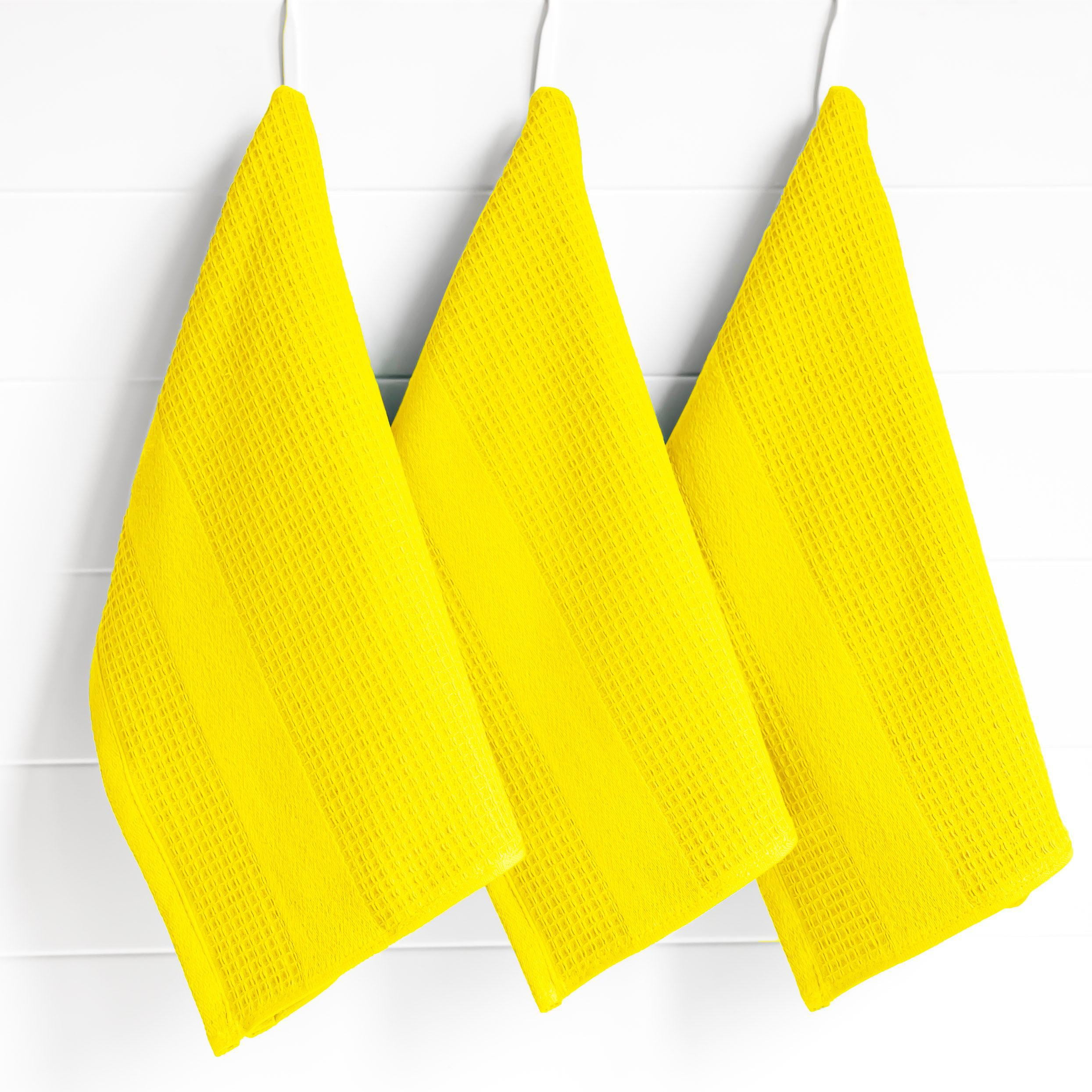 Premium Kitchen Towels in Yellow, Set of 3 - Walmart.com