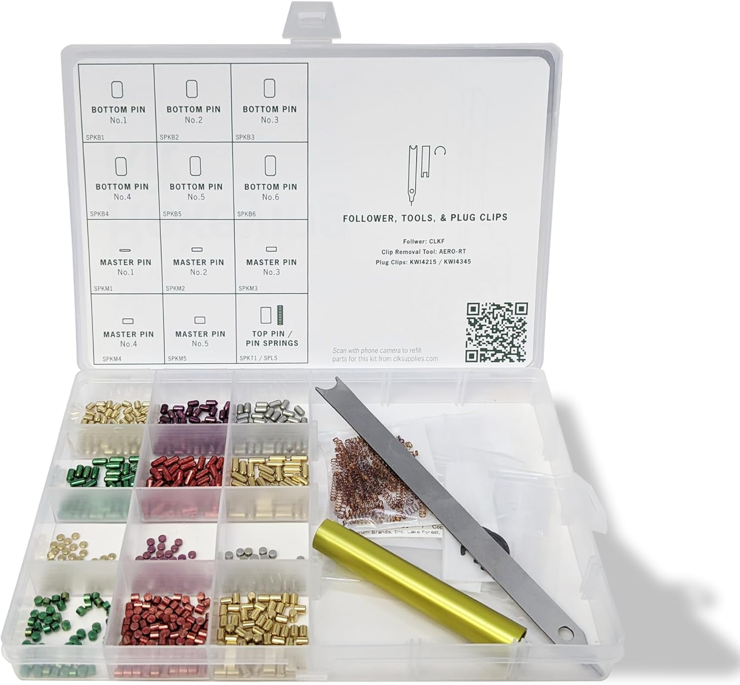 Premium Kwikset Rekey Kit Compatible with 50 Master Pins | Kwikset ...