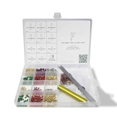 Premium Kwikset Rekey Kit Compatible with 50 Master Pins | Kwikset ...