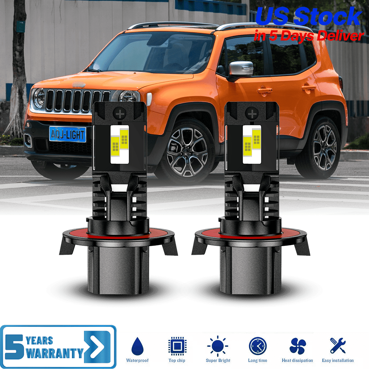 Premium LED Upgrade Kit - H13/9008 LED Headlight Kit - Compatible with ...