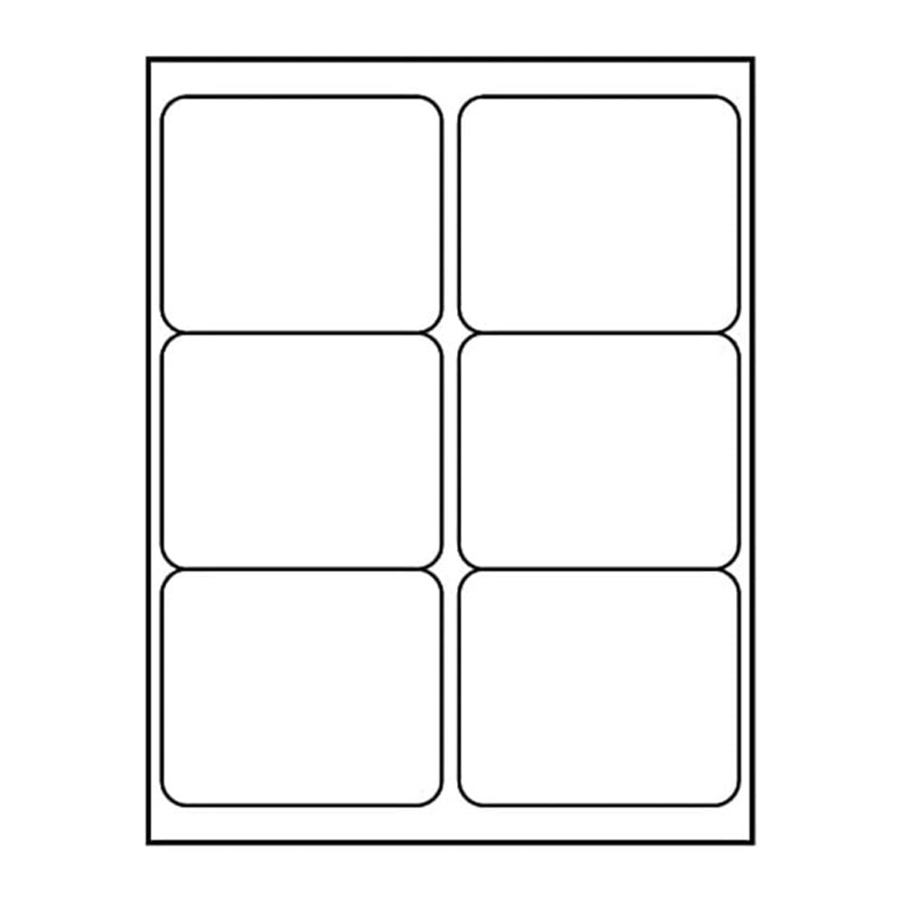 Premium Label Supply White Sticker FBA Labels – 4" x 3.33" – Laser ...