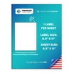 "SJPACK 100 Full Sheets, 8.5""x11"" Shipping Labels, Laser/Inkjet ...