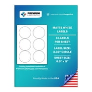 Avery Printable Round Labels , 2", Glossy White, 60 Labels (22817 ...