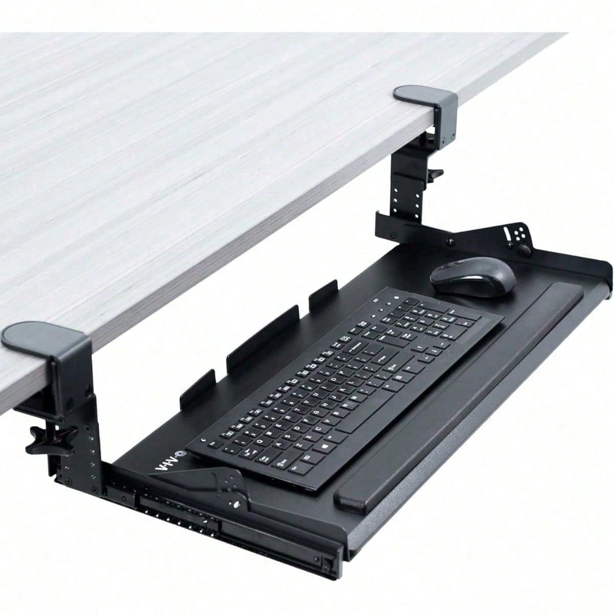 Premium Large Keyboard Tray with Height Adjustment, Tilt, Extra Sturdy ...