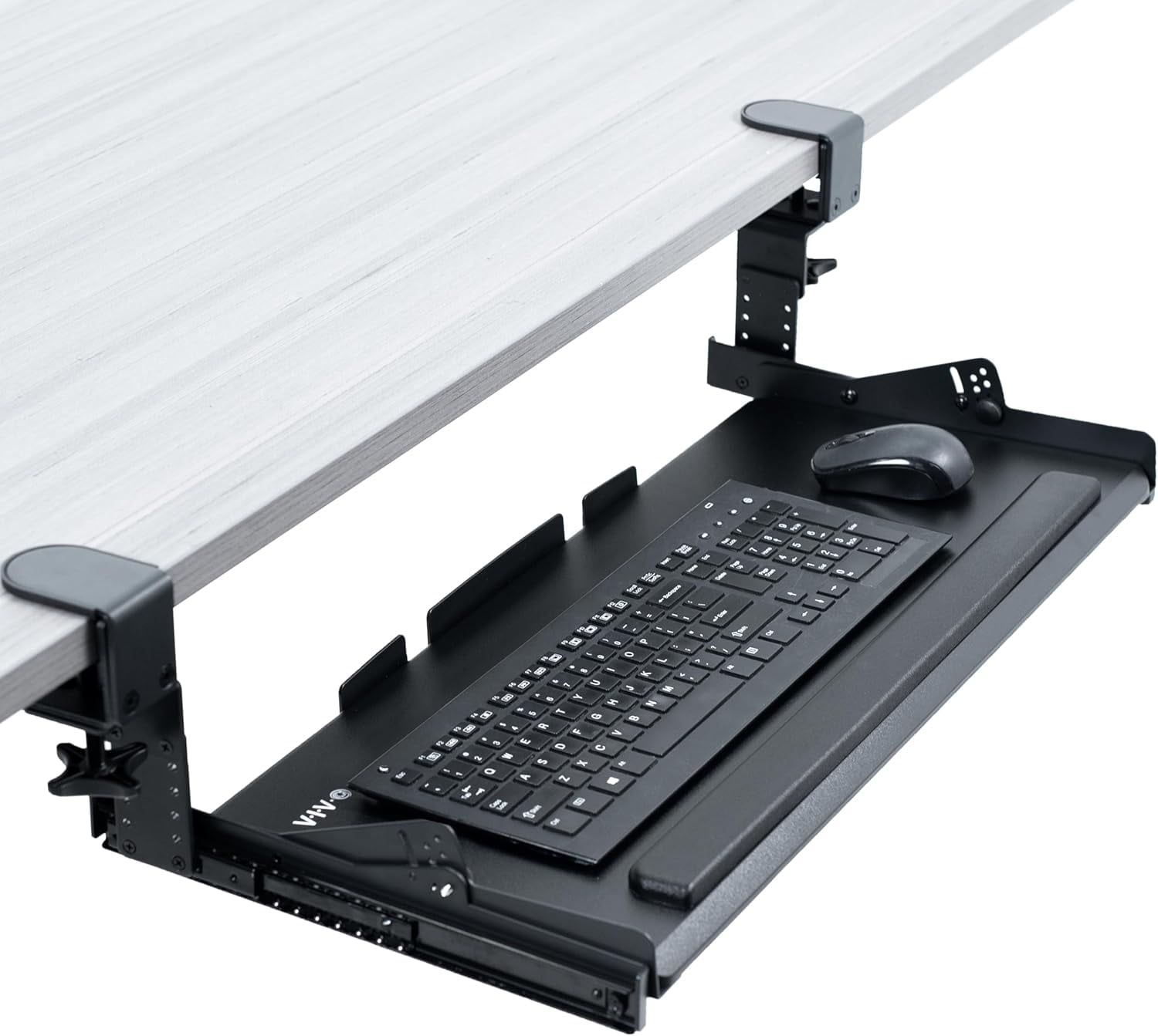 Premium Large Keyboard Tray with Height Adjustment, Tilt, Extra Sturdy ...