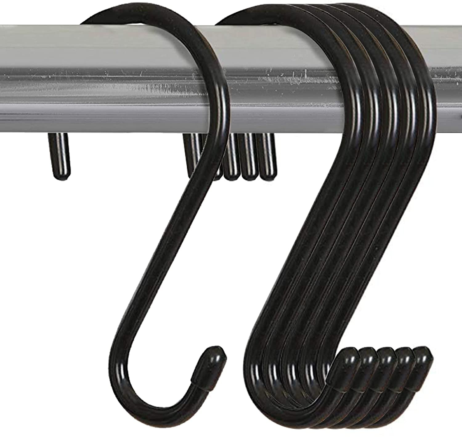 Dockapa Premium Large Steel S-Hooks, Rubber Grip, Multipurpose Hooks ...