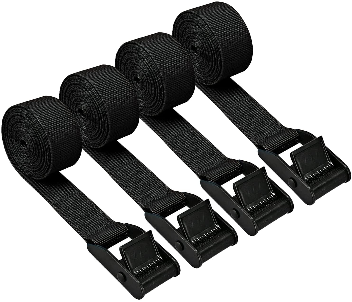 Premium Lashing Strap Short 1" x 6.5 ft, Cam Buckle Tie Down Straps ...