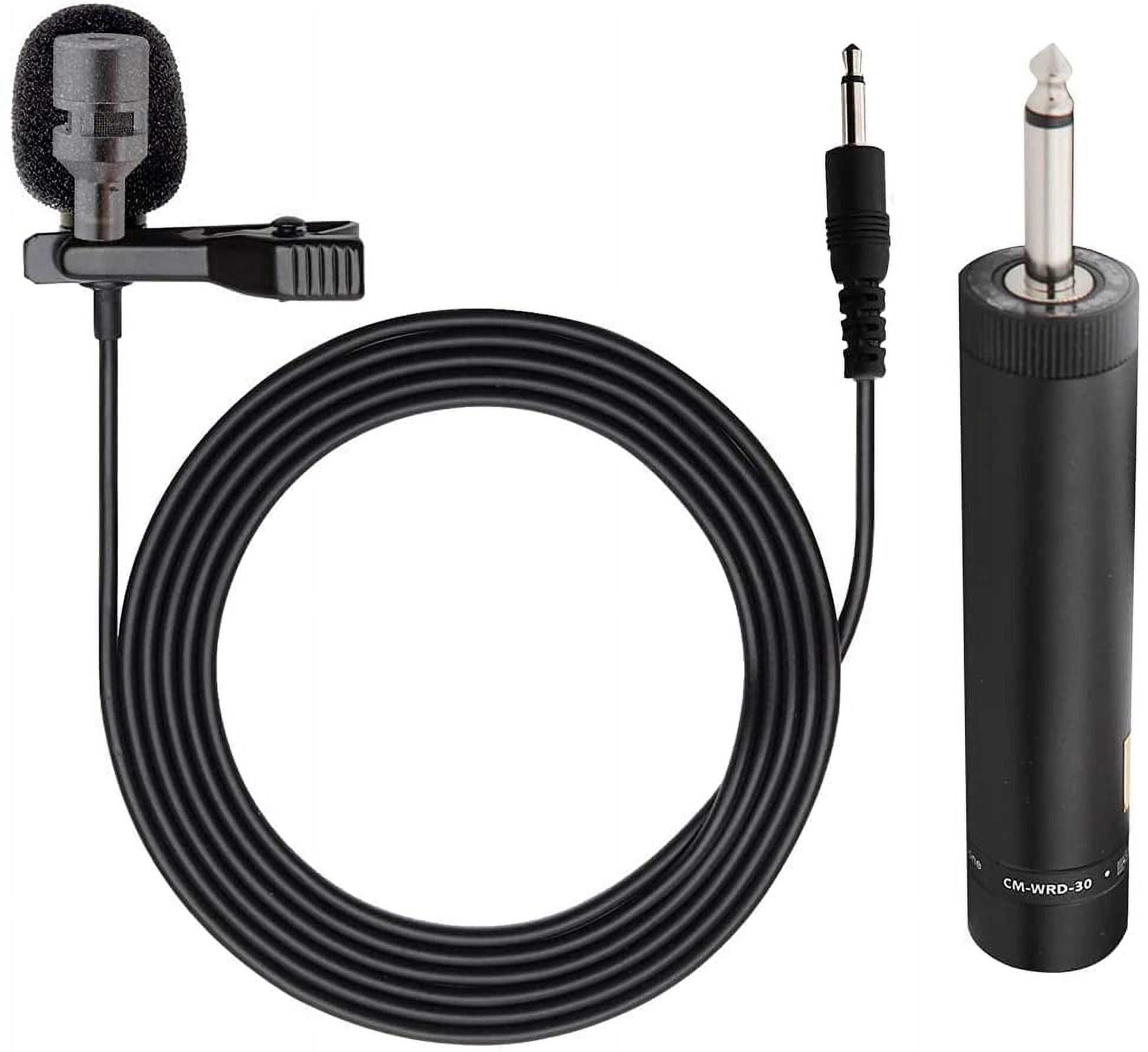 Premium Lavalier Microphone Lapel Clip-on Mini Wired Mic with Omnidirectional Condenser Mic for ...