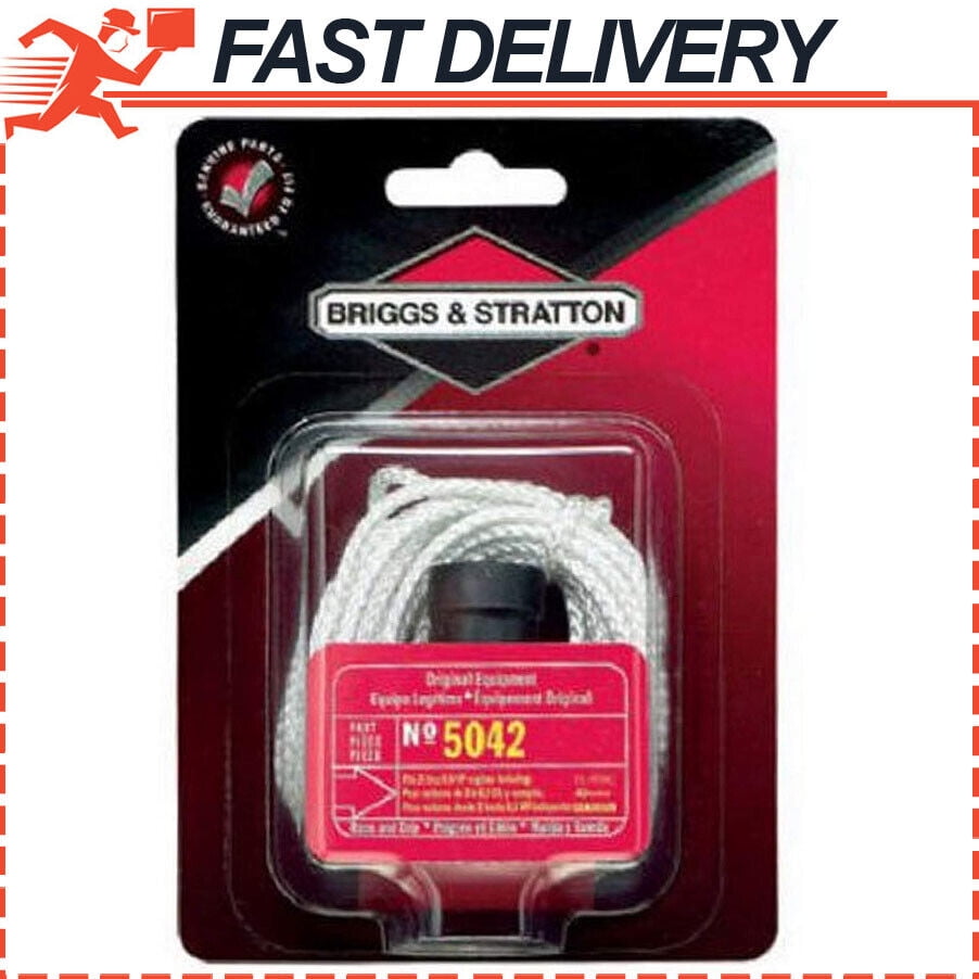 Premium Lawn Mower Pull Cord Starter Rope and Grip Handle Replacement ...