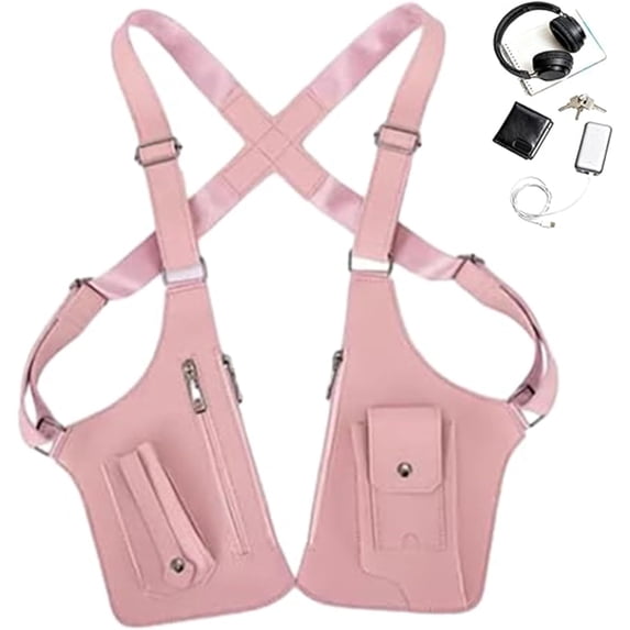 Premium Leather Adjustable Underarm Shoulder Bag,Double Shoulder Armpit ...