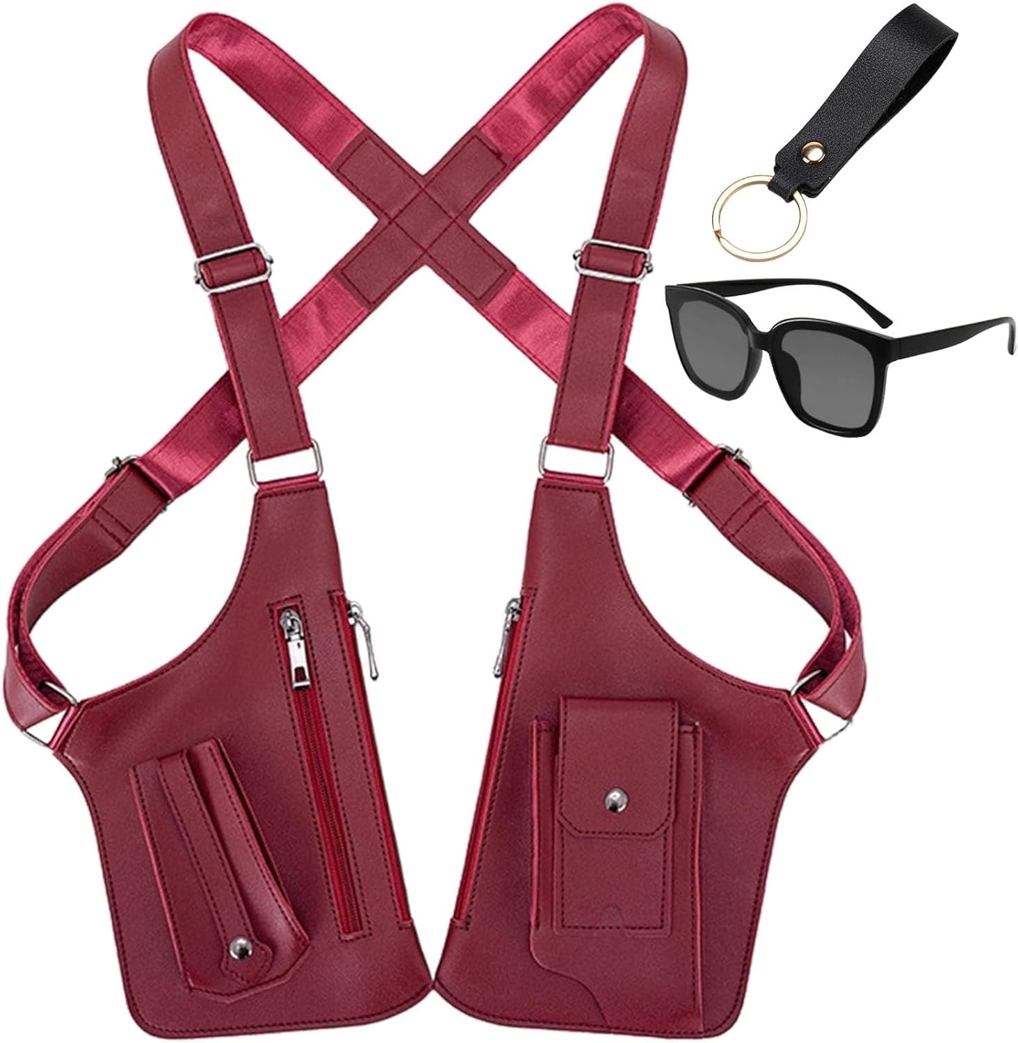 Premium Leather Adjustable Underarm Shoulder Bag, Women Anti-Theft ...