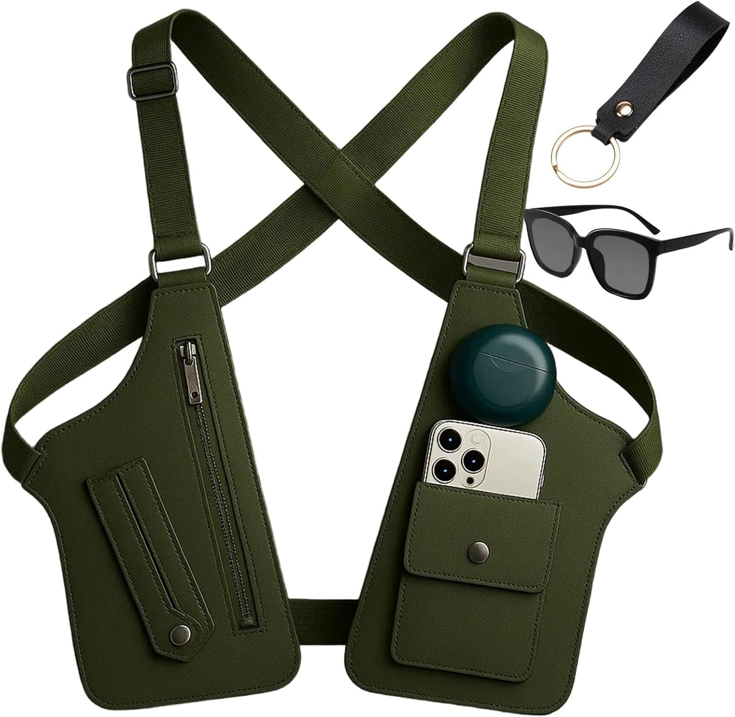 Premium Leather Adjustable Underarm Shoulder Bag, Women Anti-Theft ...