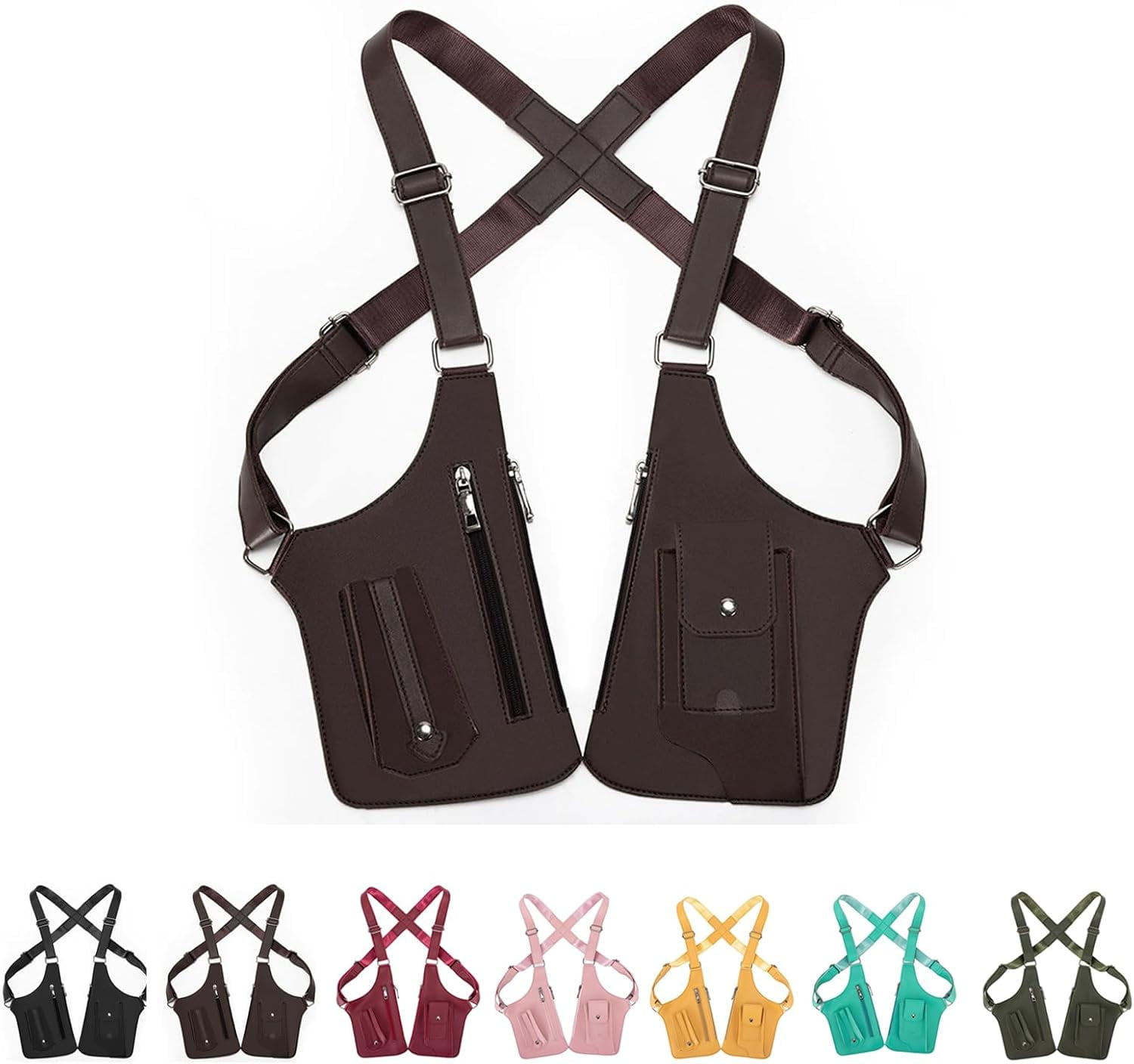 Premium Leather Adjustable Underarm Shoulder Bag for Men & Women - Anti ...