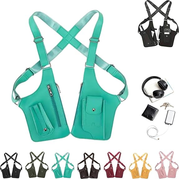Premium Leather Adjustable Underarm Shoulder Bag for Men & Women - Anti ...