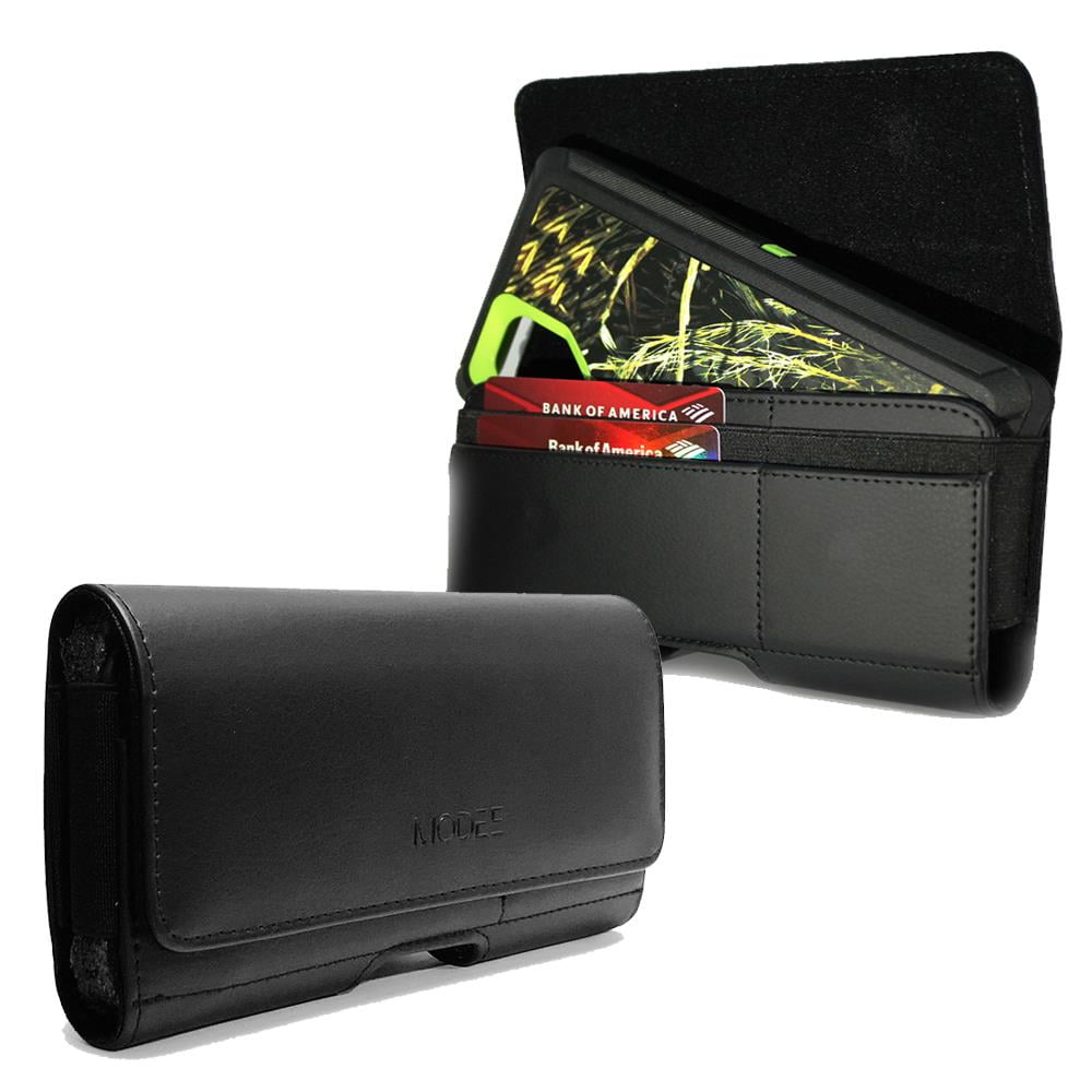 Premium Leather Holster Pouch with ID Card Credit Card Cash Holder For ...