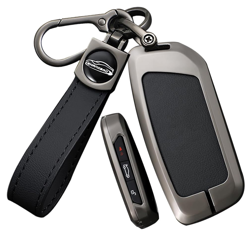 Premium Leather Key Fob Protector with Braided Keychain Compatible with ...