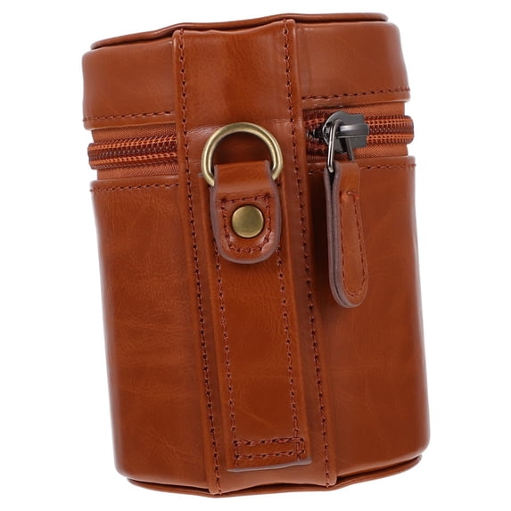 Premium Leather Lens Case Pouch for Camera Accessories, Compact ...