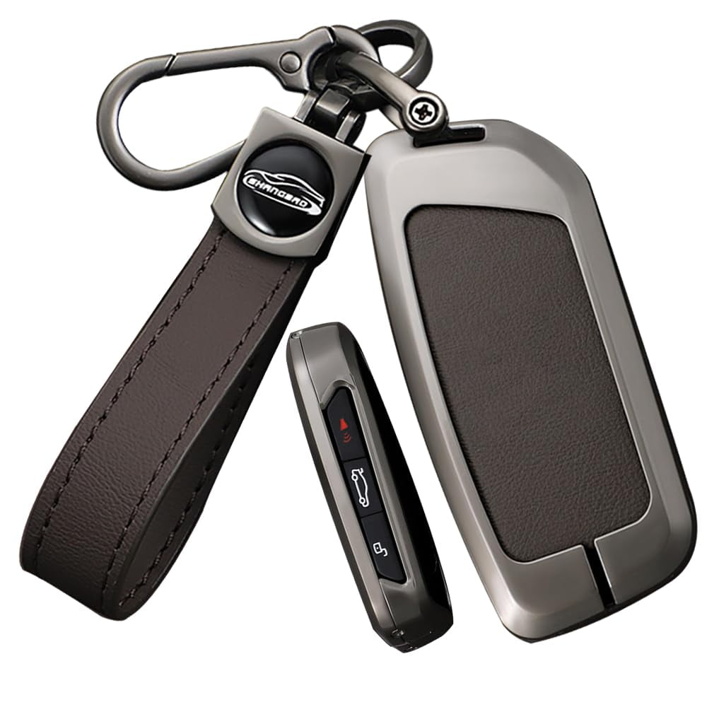 Premium Leather Protective Key Fob Case with Braided Keychain ...