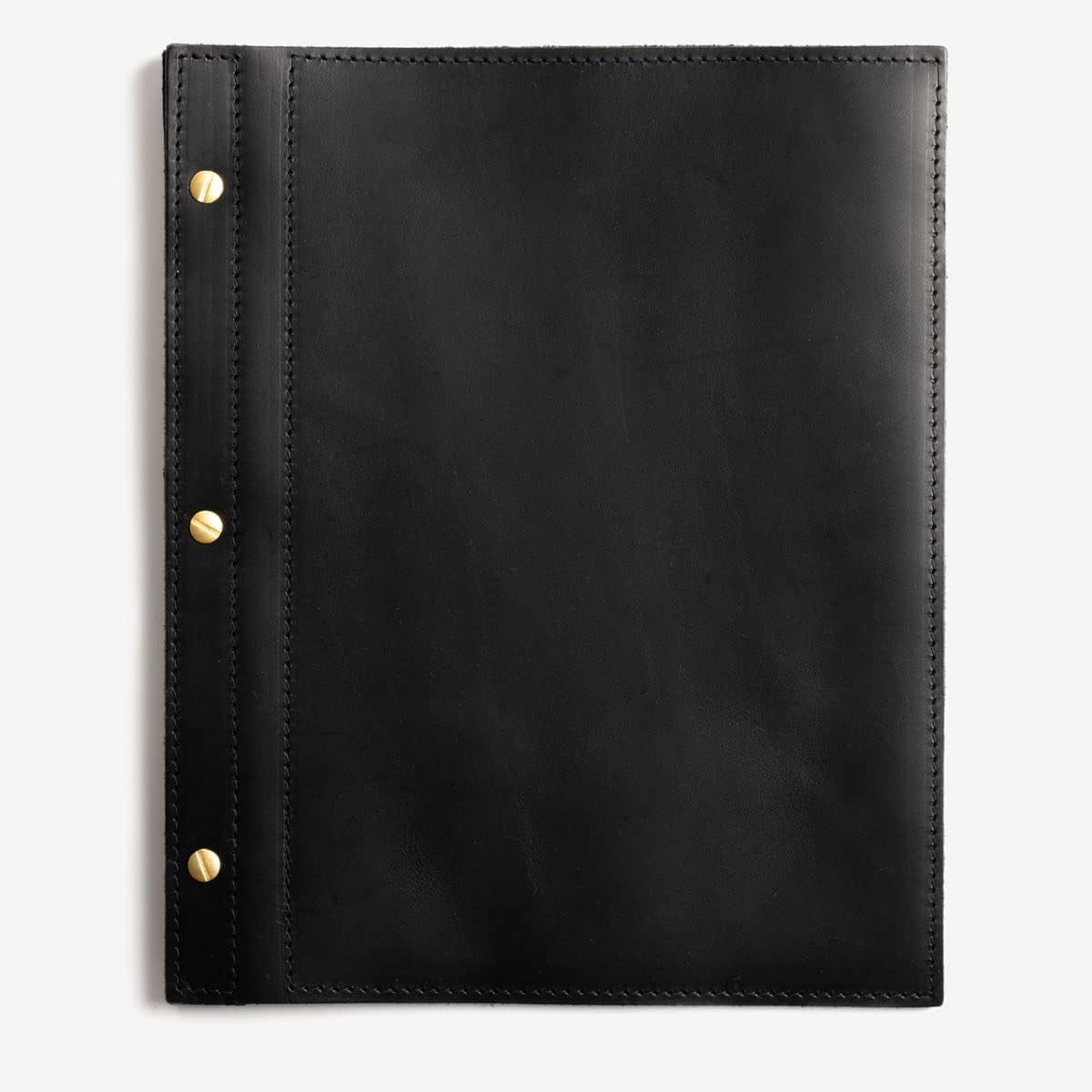 Premium Leather Screwpost Binder With Adjustable Screwpost Binding System, 20 Plastic Page ...