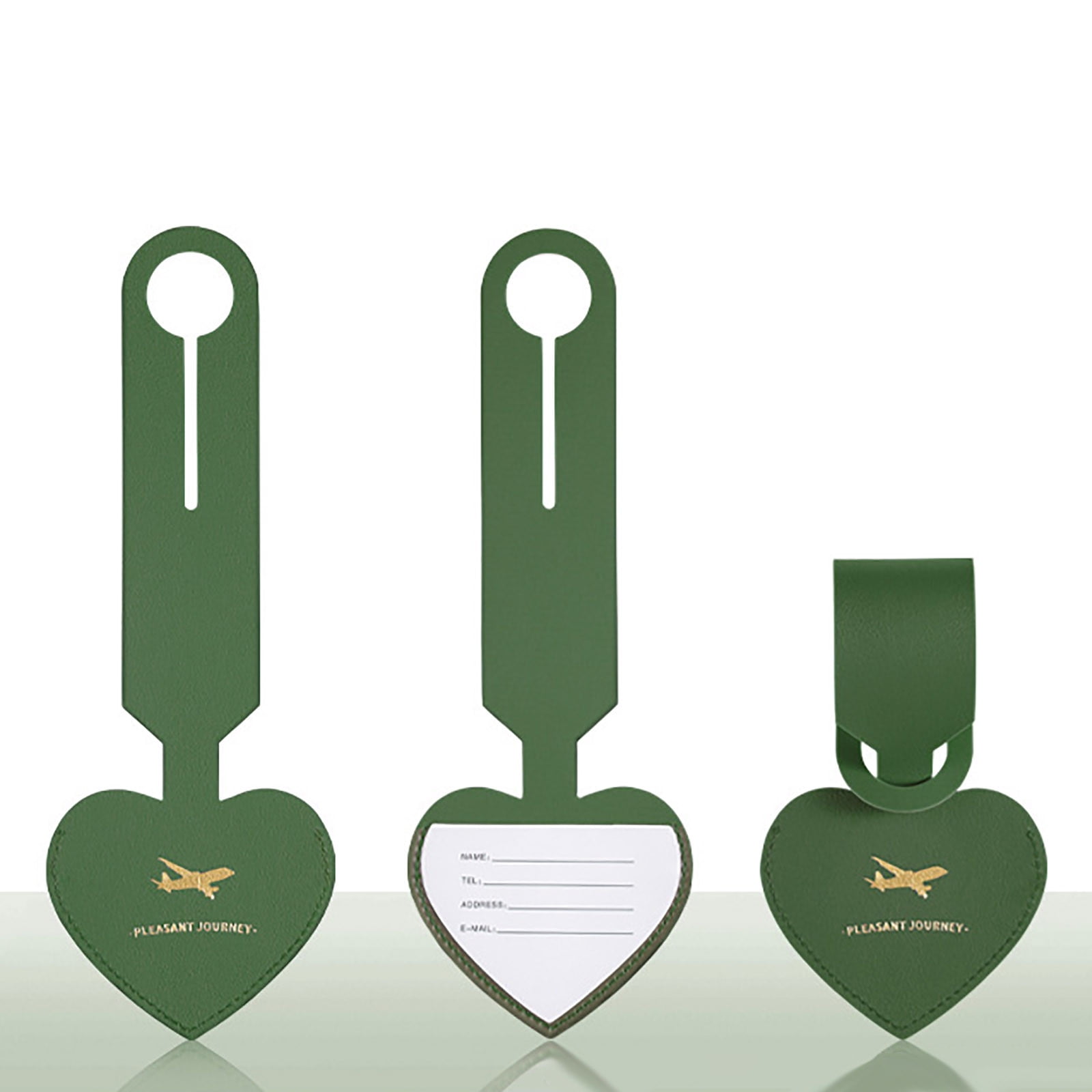 Premium Leather Travel ID Tag | Durable Boarding Pass & Luggage ...