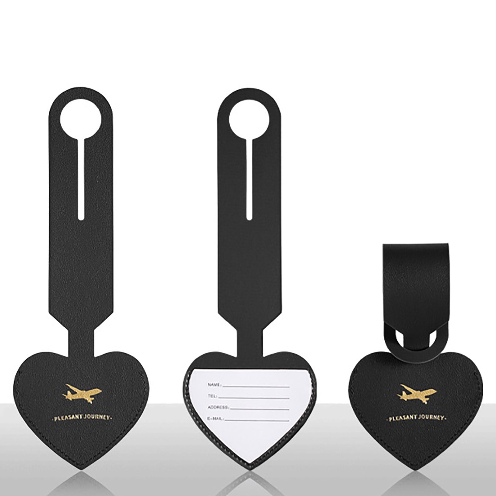 Premium Leather Travel ID Tag | Durable Boarding Pass & Luggage ...