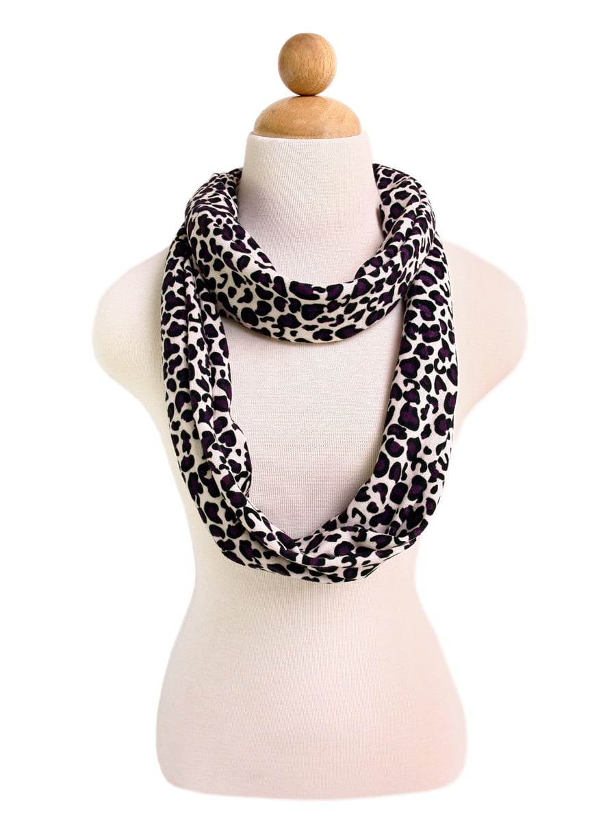 Premium Leopard Animal Print Infinity Loop Scarf - Walmart.com