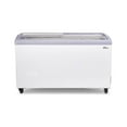 Premium Levella 7.4 cu. ft. Curved Glass Top Chest Freezer White ...