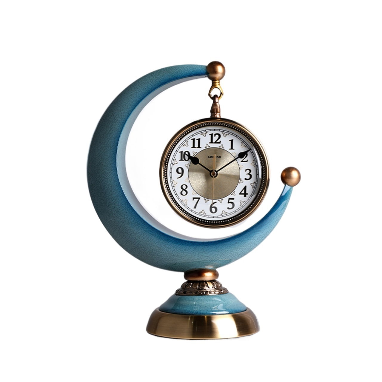 Premium Light Luxury Table Clock Home Living Room Tabletop Pendant Easy ...