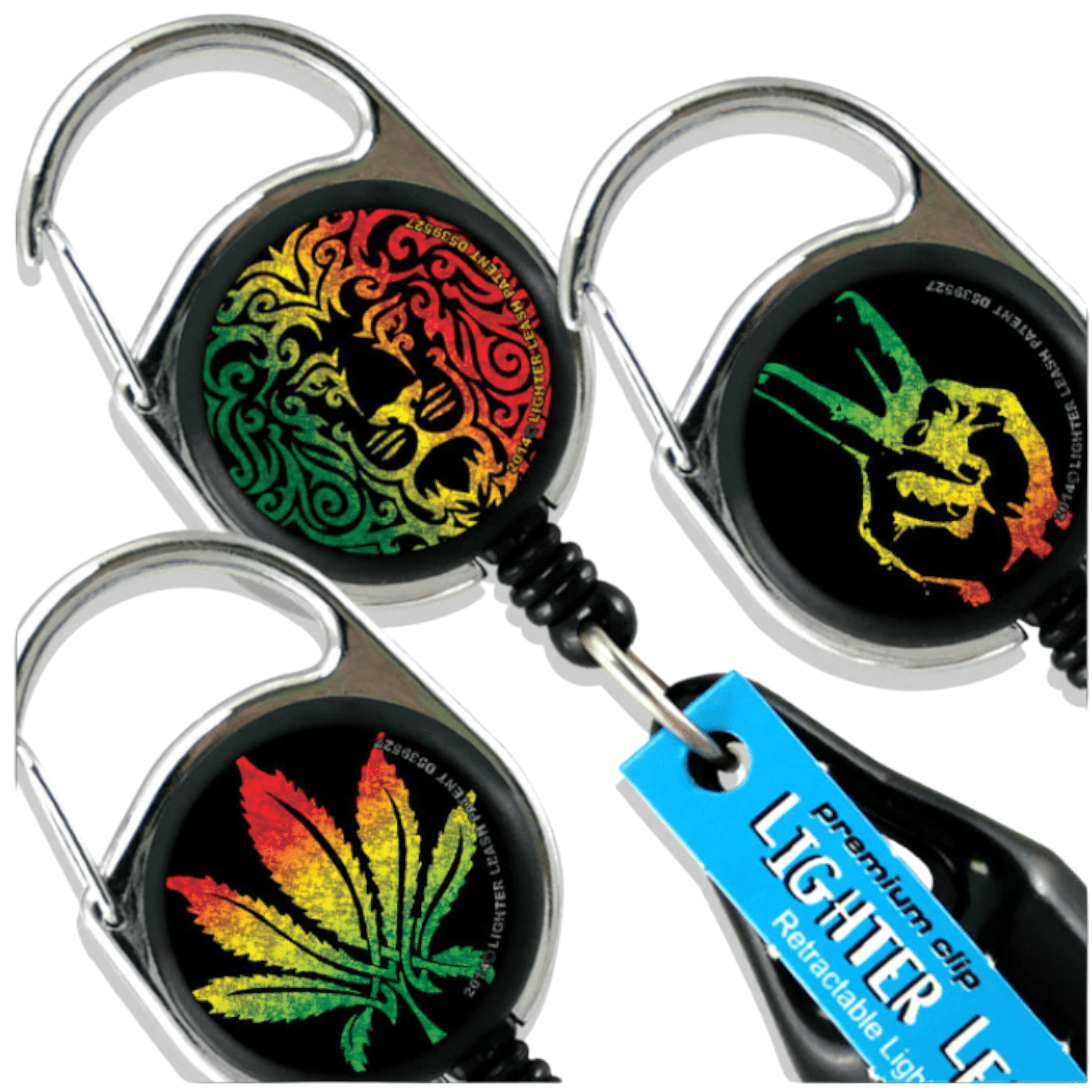 Premium Lighter Leash Retractable Lighter Holder -Rasta Series ...