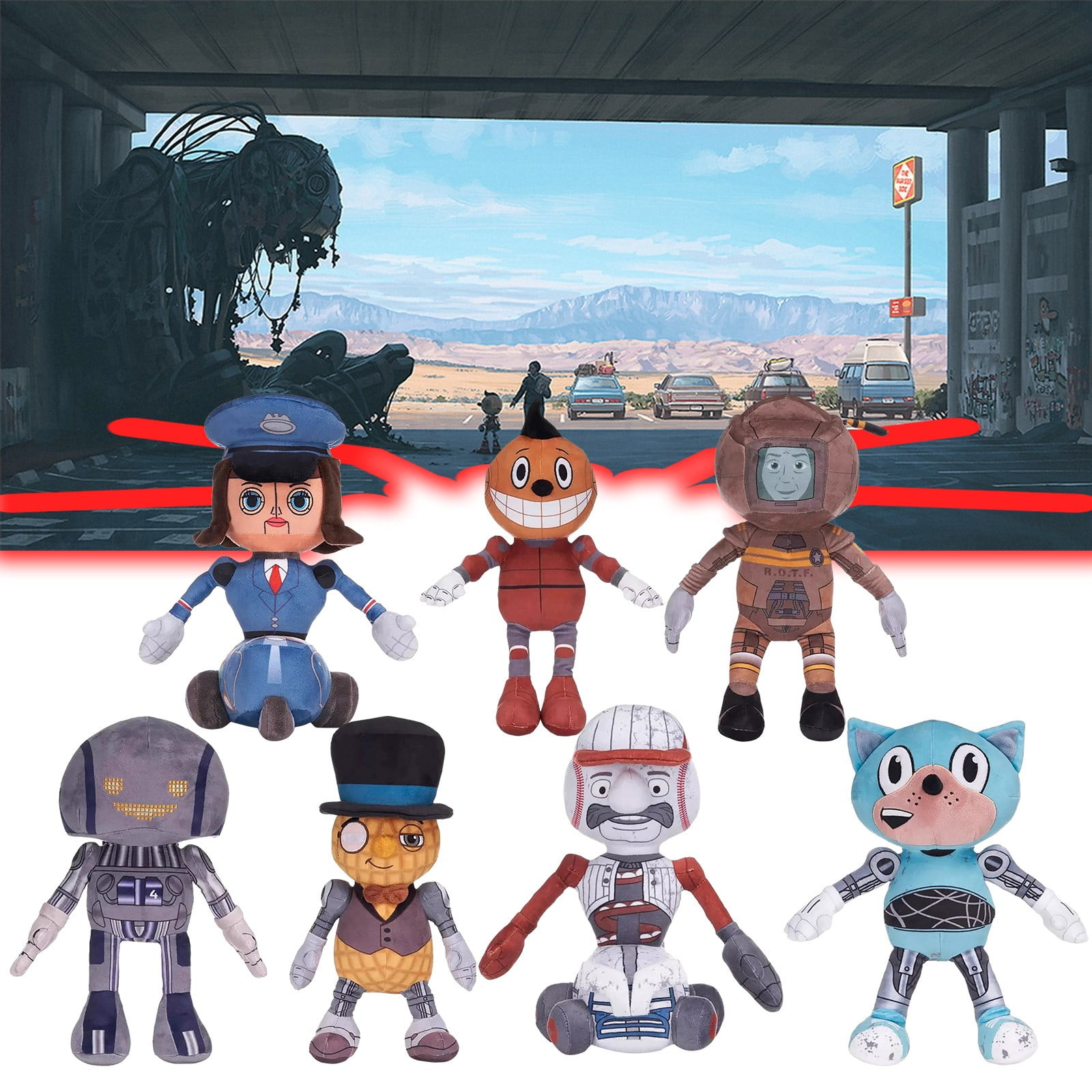 Premium Listener Kids Wild Robot & Astro Bot Plush Set - 7 Ultra-Soft ...