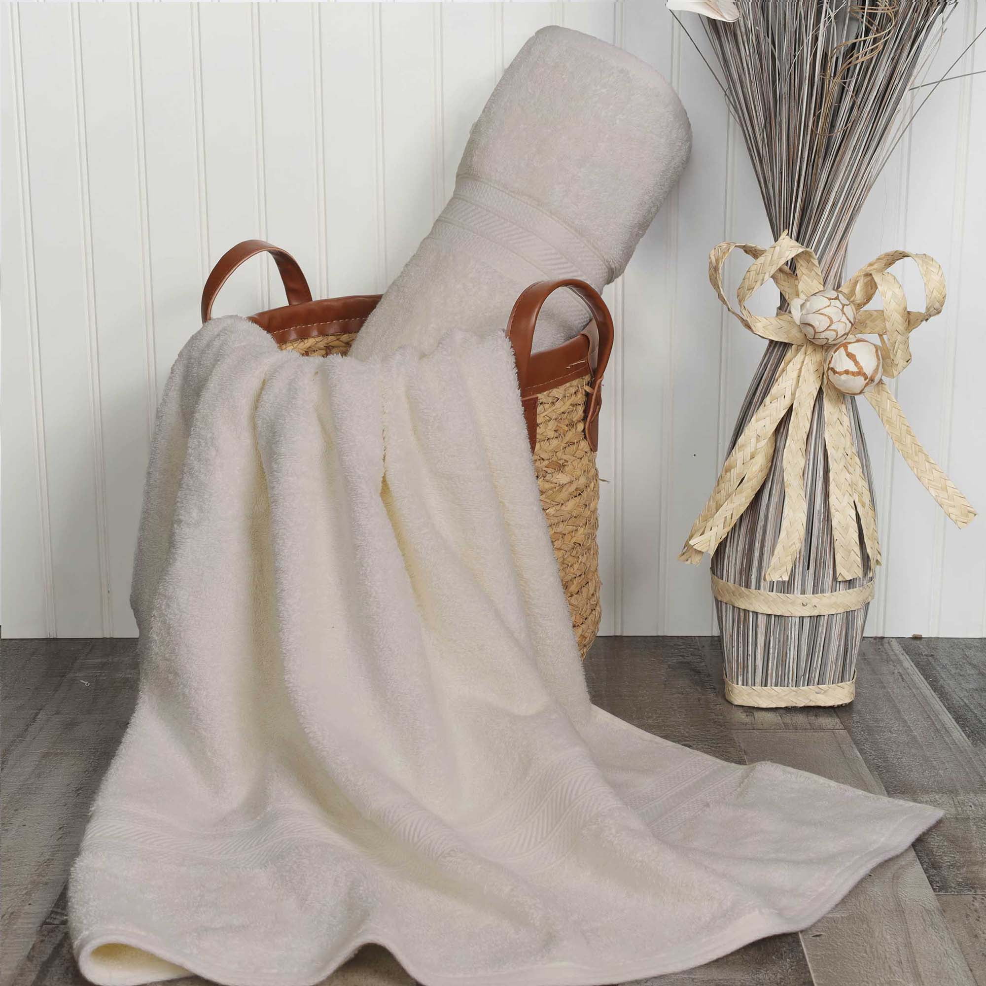 BNM Premium Long Staple Combed Cotton 2-Piece Ultra Soft Classic Bath ...