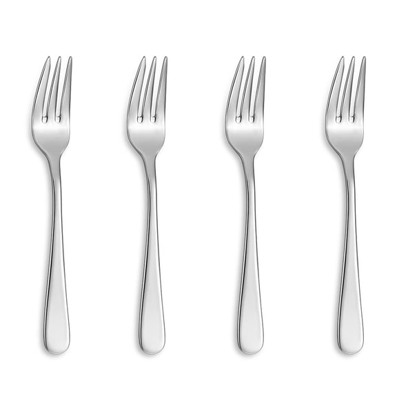 Jeaker Gold Dinner Fork Set - 12 Stainless Steel Mirror-Polished Forks ...
