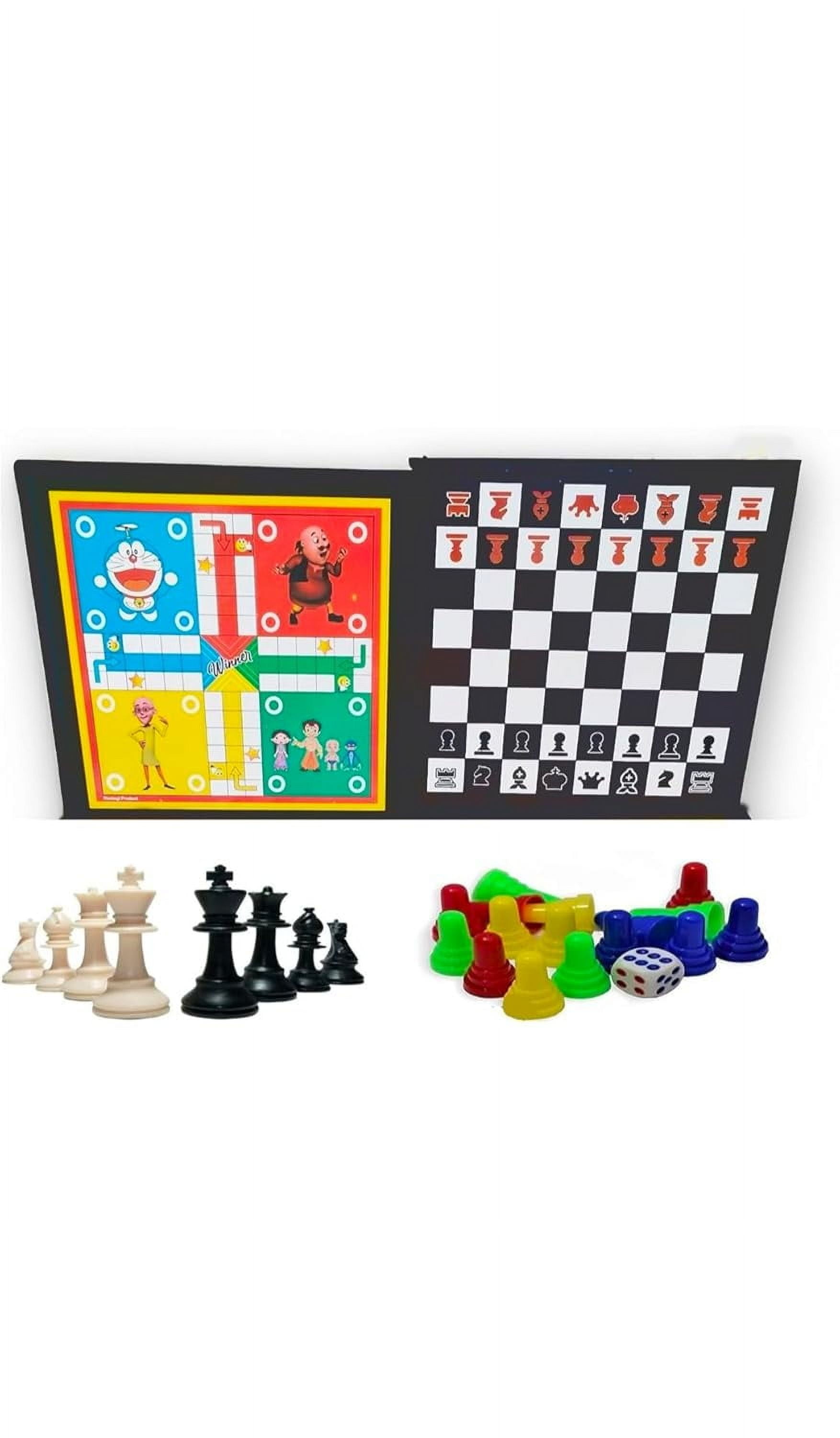 Premium Ludo & Chess Playing Cardboard For Kids & Youth, Ludo & Chess ...