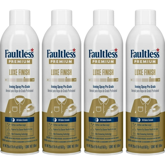 Premium Luxe Spray Starch (20 Oz, 4 Pack) Spray Starch for Ironing that ...