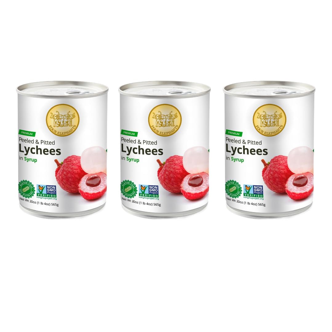 Premium Lychees in Syrup (2) - 20 oz | Natural Ingredient | Use For ...
