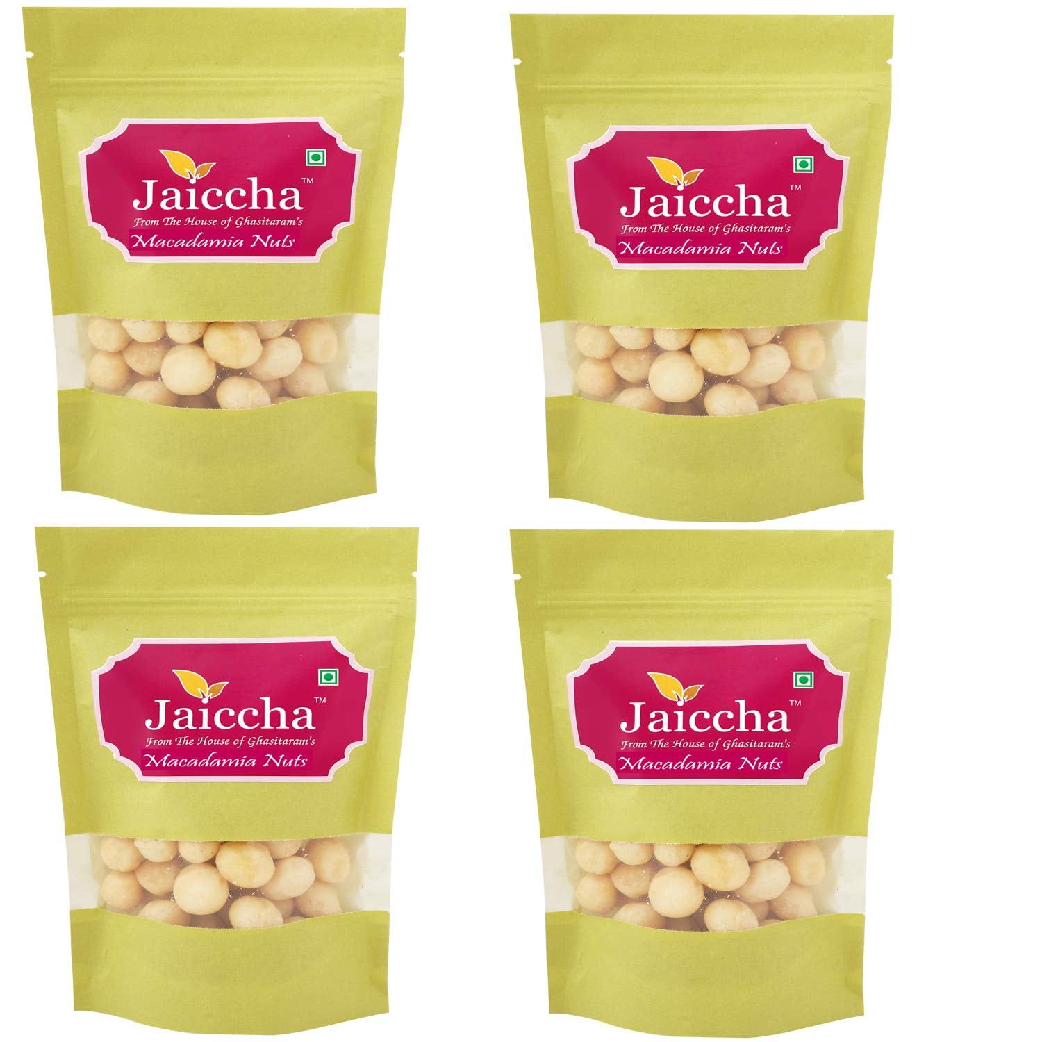 Premium Macadamia Nuts By Jaiccha 800gm, (200gm * Pack Of 4 ...