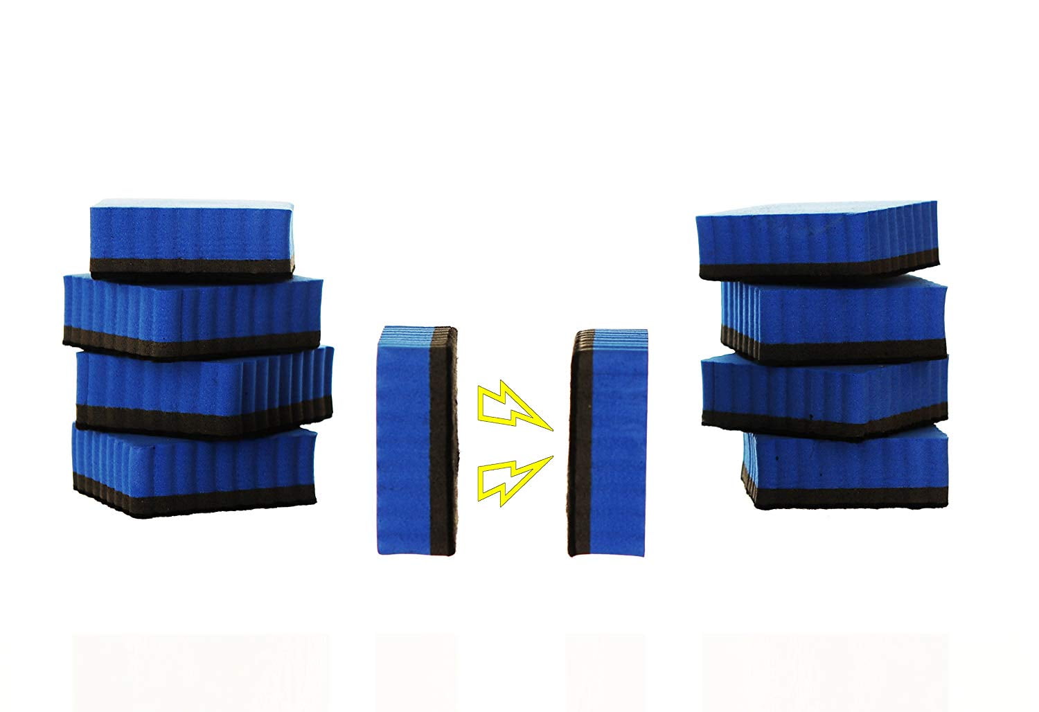 Premium Magnetic Dry Erase Erasers - Whiteboard Eraser Magnet Pack of ...