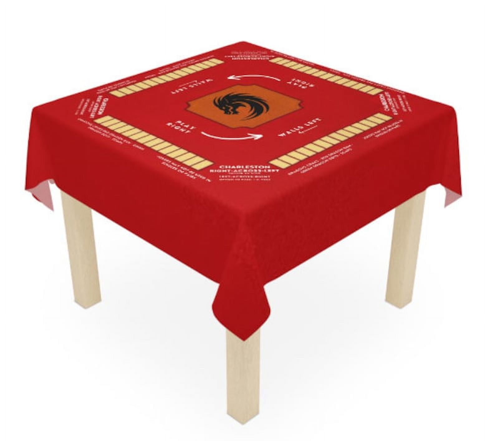 Premium Mahjong Mat with Rules - Mahjong Tablecloth Size 55 x 55 ...