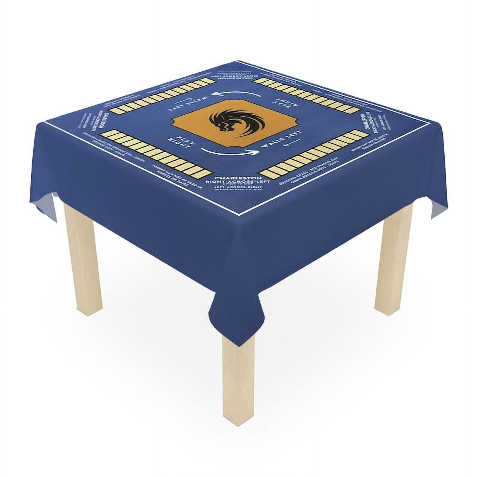Premium Mahjong Mat with Rules - Mahjong Tablecloth Size 55 x 55 ...