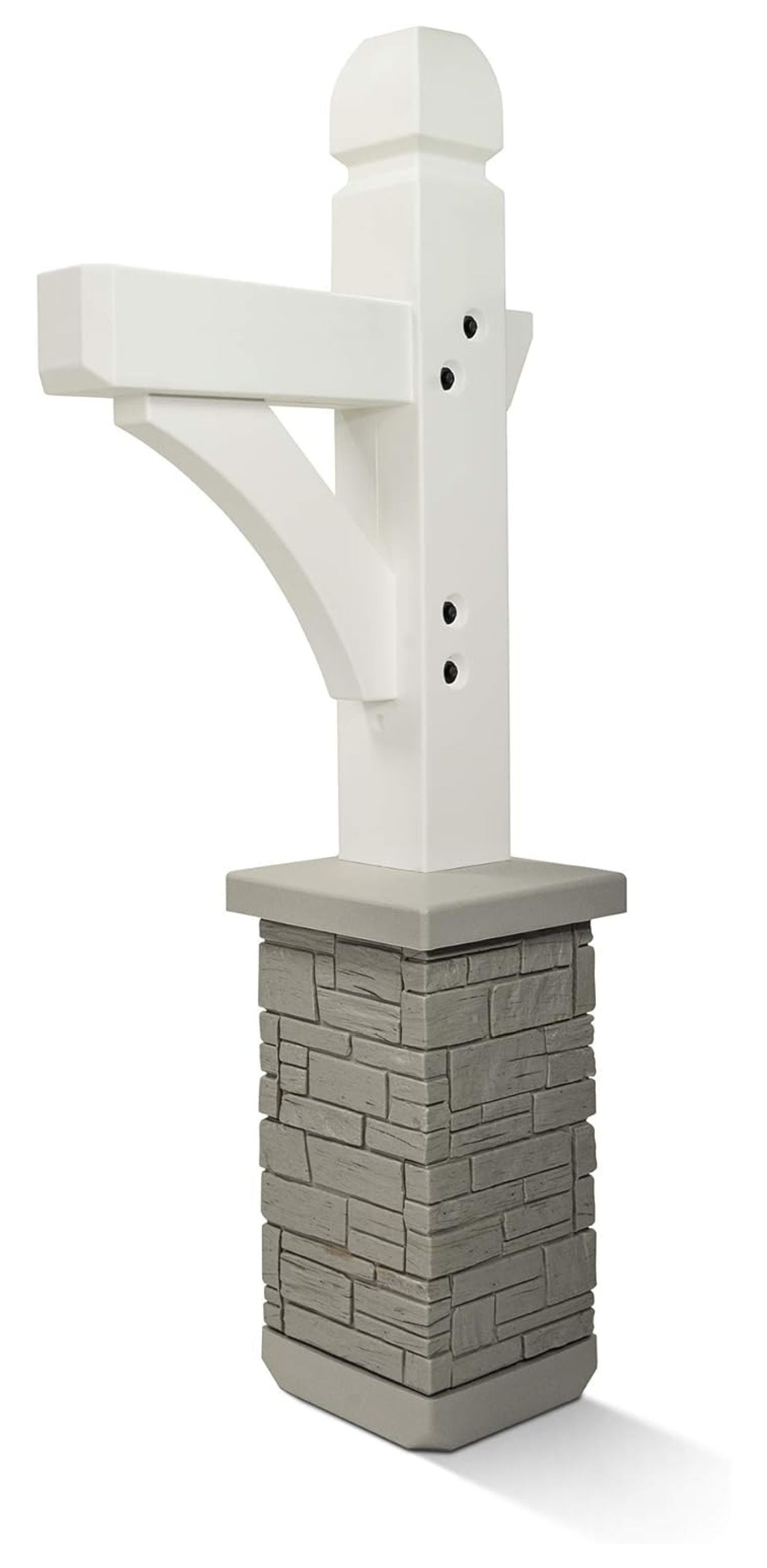 Premium Mailbox Post Set (Cross-Arm, Classic White) - Walmart.com