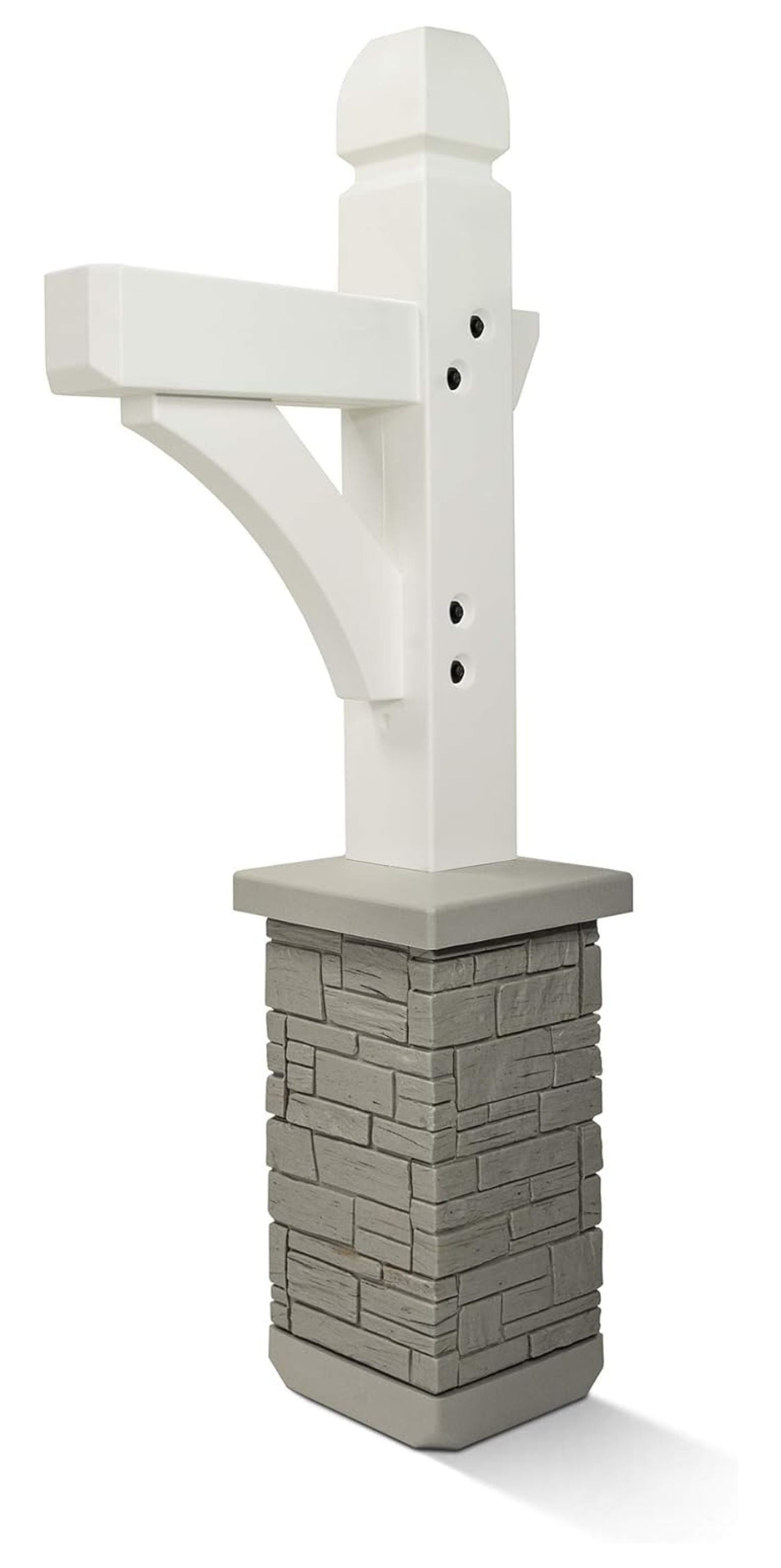 Premium Mailbox Post Set (Cross-Arm, Classic White) - Walmart.com