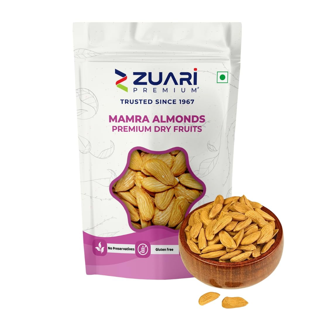 Premium Mamra Almonds By Zuari 200gm, | Rich In Protein Healthy Dry ...