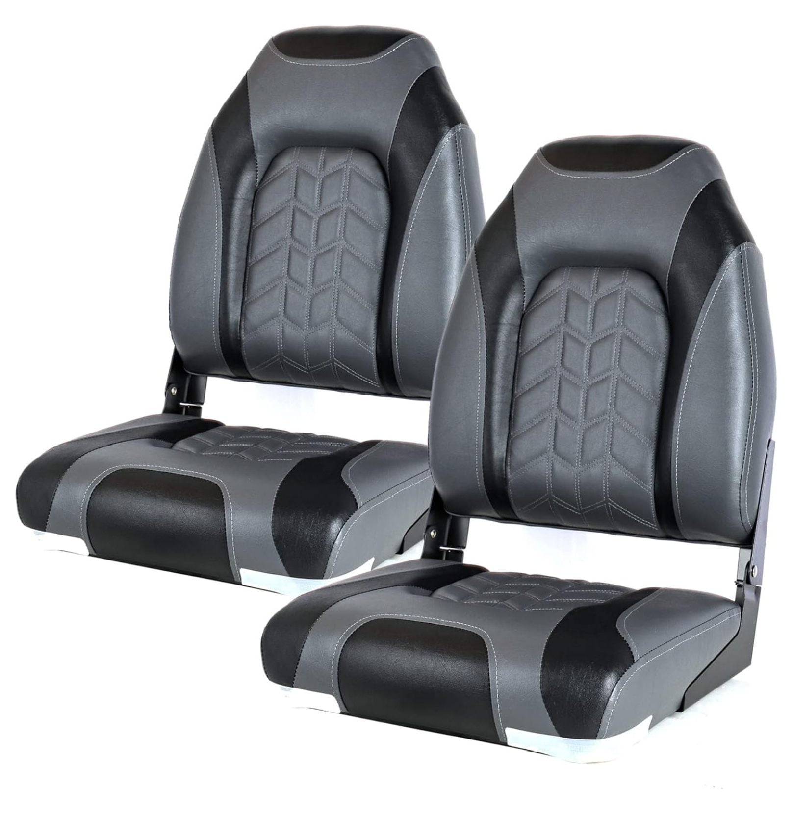 Premium Marine A Pair of High Back Folding Boat Seat, Fishing Marine ...