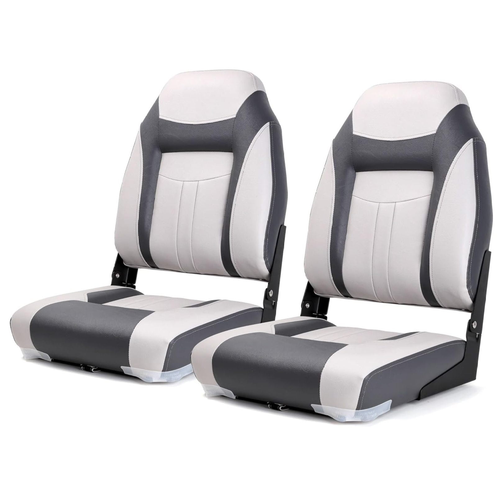 Premium Marine A Pair of High Back Folding Boat Seat, Fishing Marine ...
