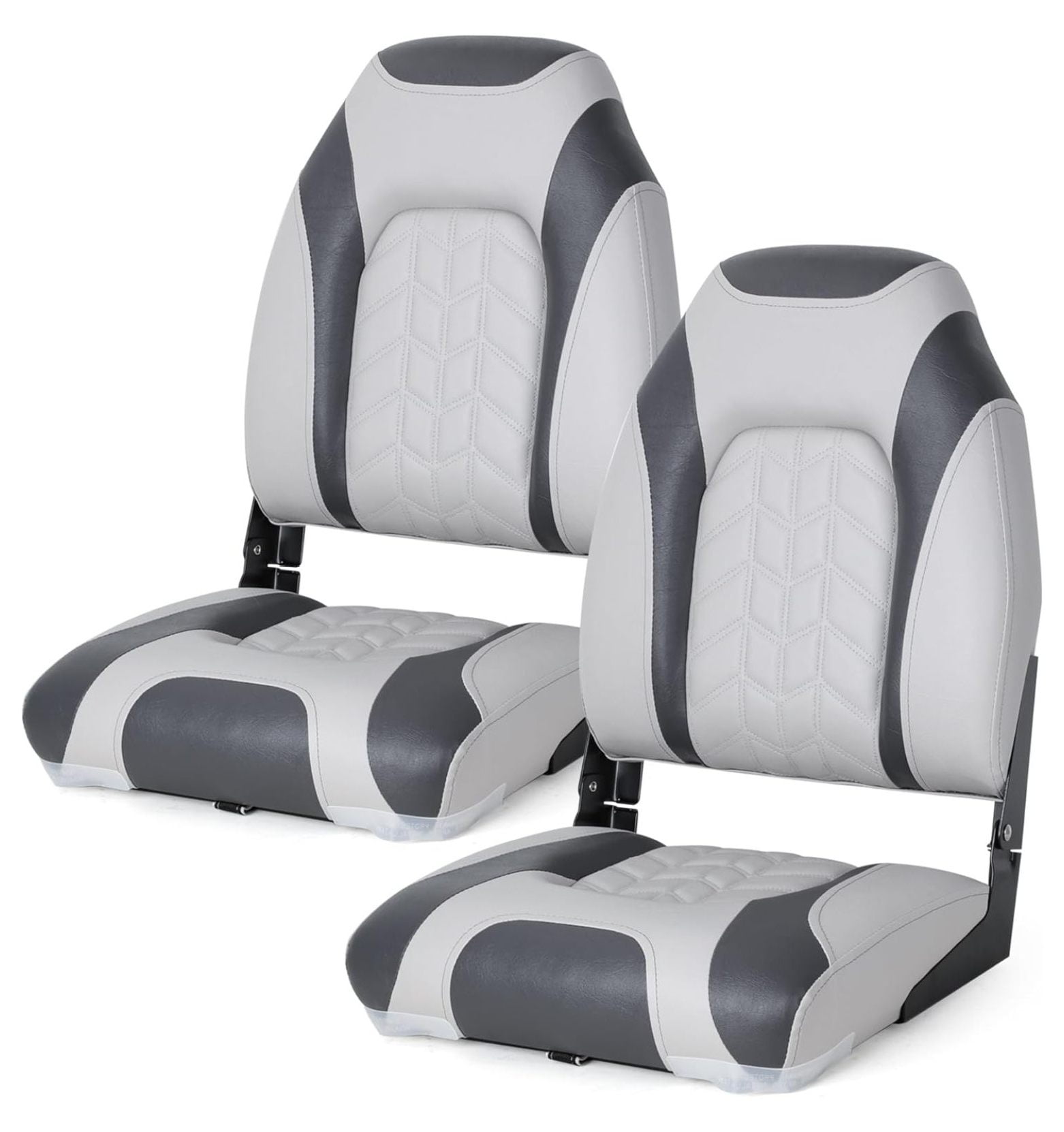 Premium Marine A Pair of High Back Folding Boat Seat, Fishing Marine ...
