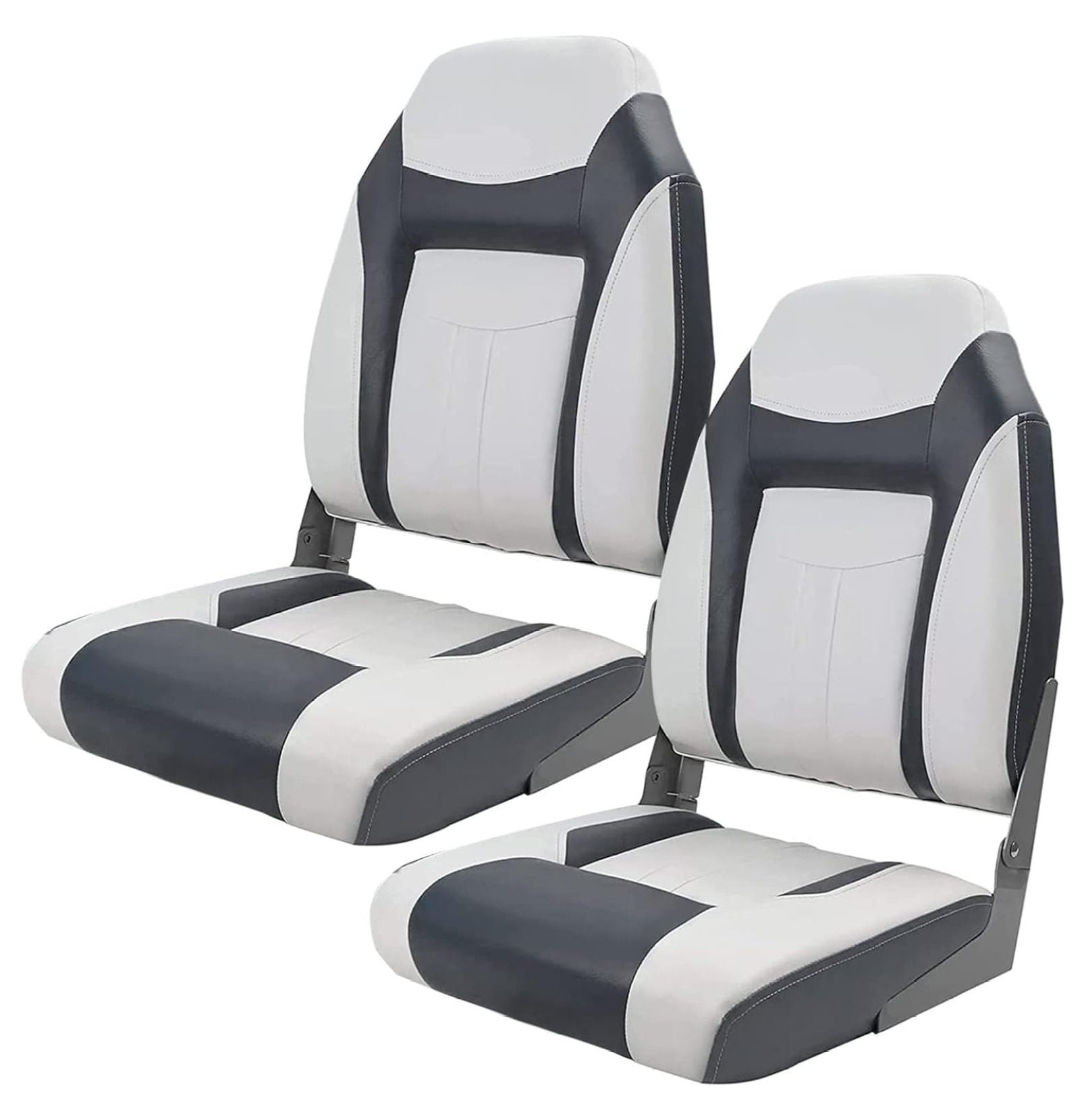 Premium Marine A Pair of High Back Folding Boat Seat, Fishing Marine ...