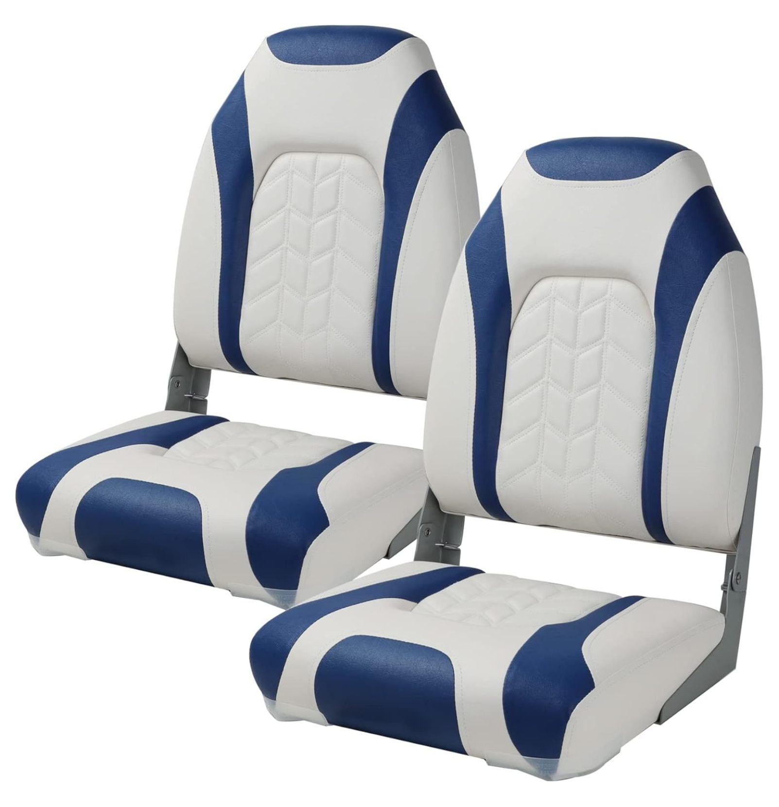 Premium Marine A Pair of High Back Folding Boat Seat, Fishing Marine ...